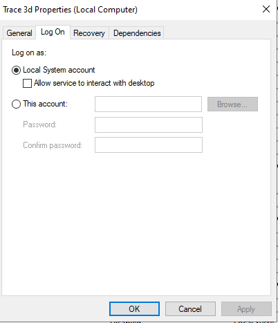Activate Trace 3D Plus/Connect to License Server