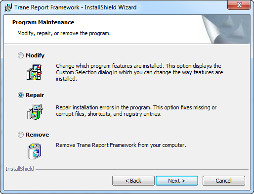 TRACE 700/Design Suite (Duct/Pipe/TAP/Toolbox) Report Framework Repair