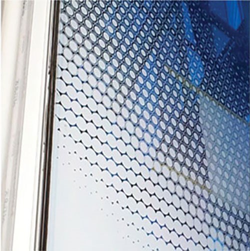 Glass Shading Fins and Window Treatments in TRACE 700.