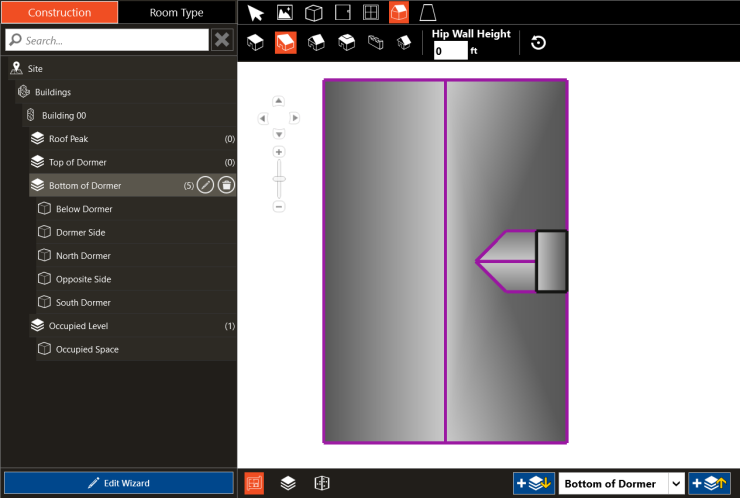 Roof Drawing Tools (Roofs, Parapets, Overhangs, Dormers)