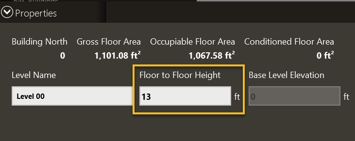 Levels, Elevations and Floor to Floor Height