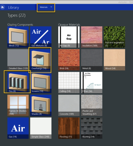 Exterior Shading on a Skylight or Window (Fin or Overhang)