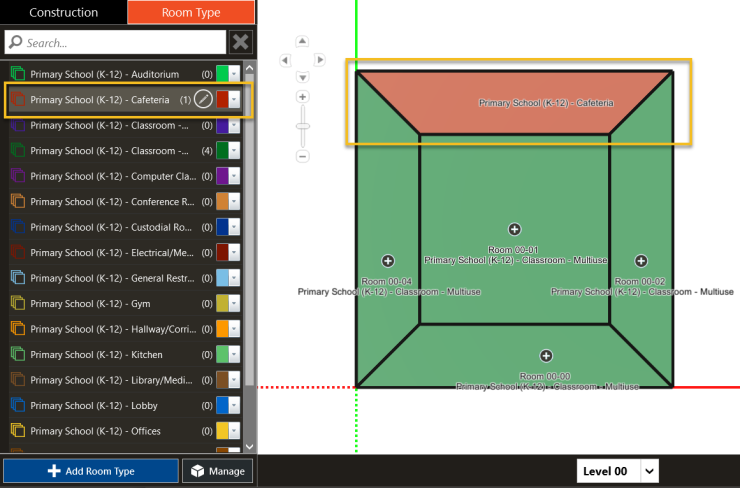 Assigning Room Types (Constructions, Internal Loads & Airflows)