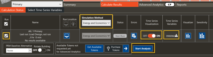 How to Run a Simulation (Calculate)