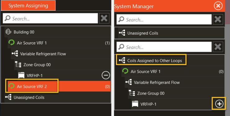 Assign Systems to Loops